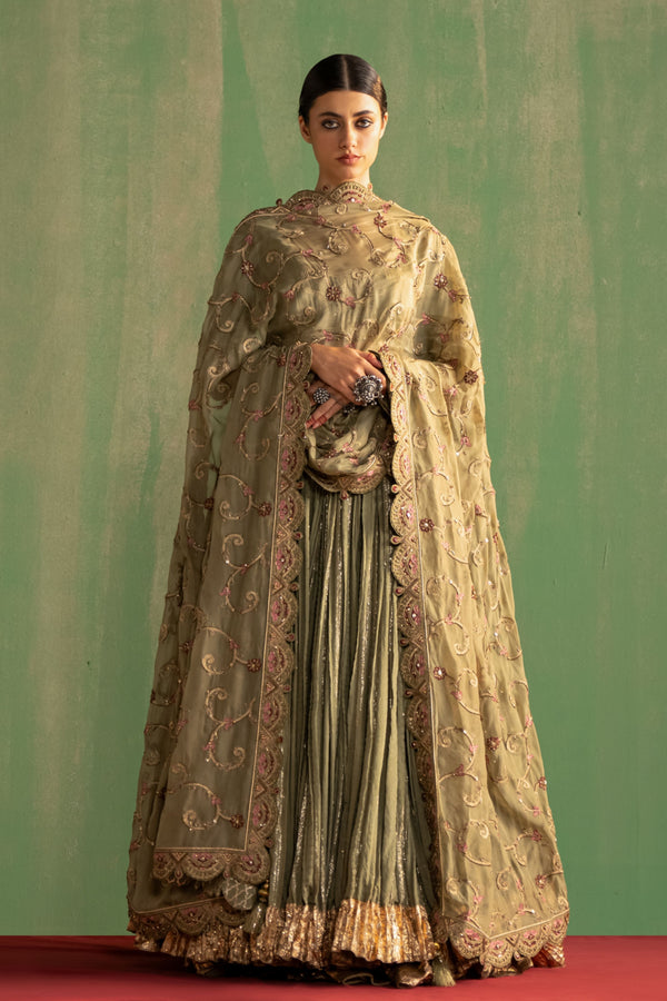 Studio Bageecha - Ishira Chanderi Lehenga Set - Elahe