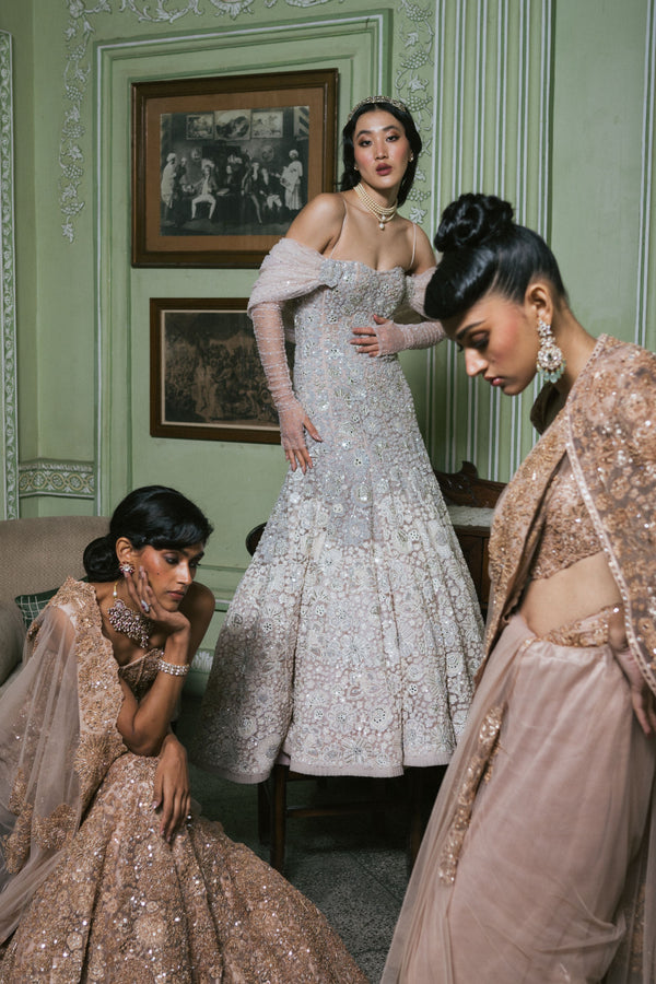 Mishru - Cassia Gown Jacket Set - Elahe