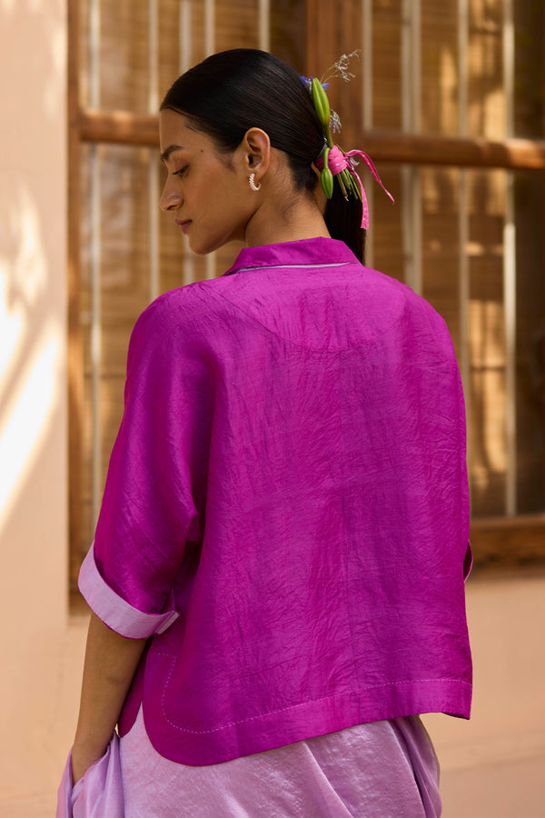 Surmaye - Rustling Whispers Pink Blouse - Elahe