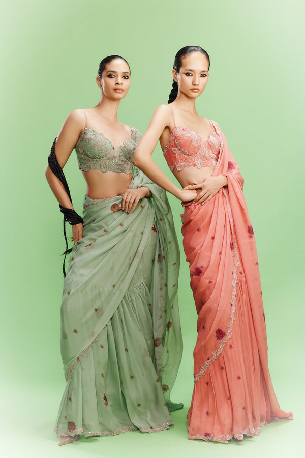 Dolly J - Lulu Jade Saree Set - Elahe