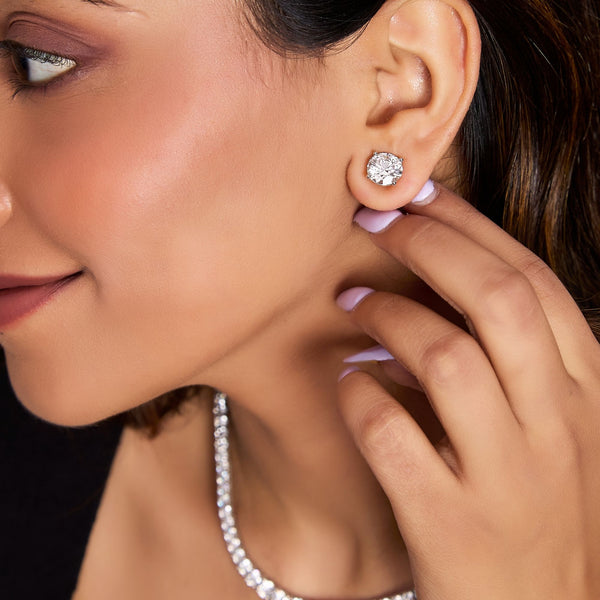 Eclat Diamonds - 6CT Round Studs - Elahe