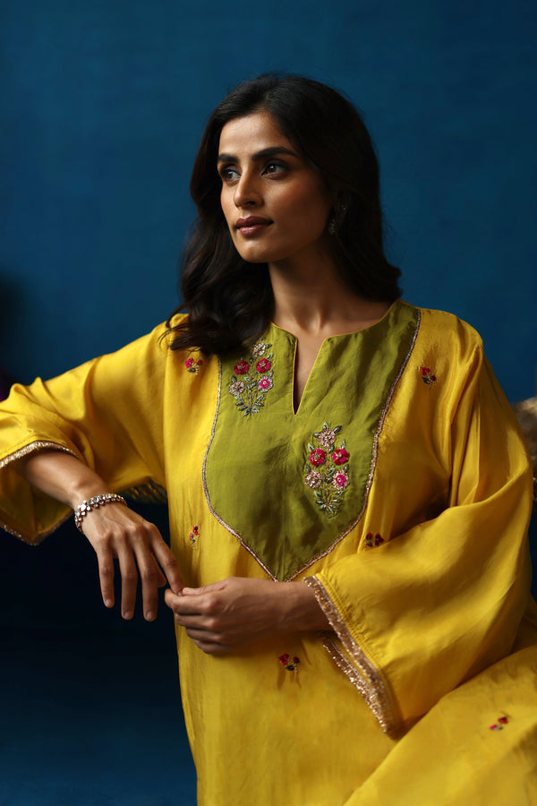 Begum Pret - Yellow Imly Phiran Set - Elahe