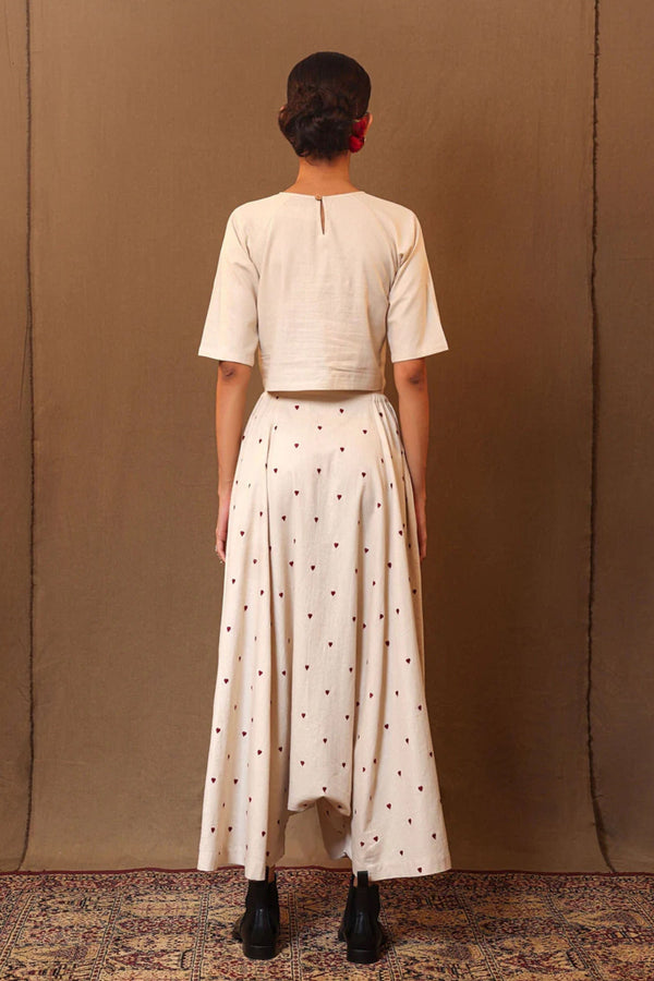 Off- White Harem Set - Elahe