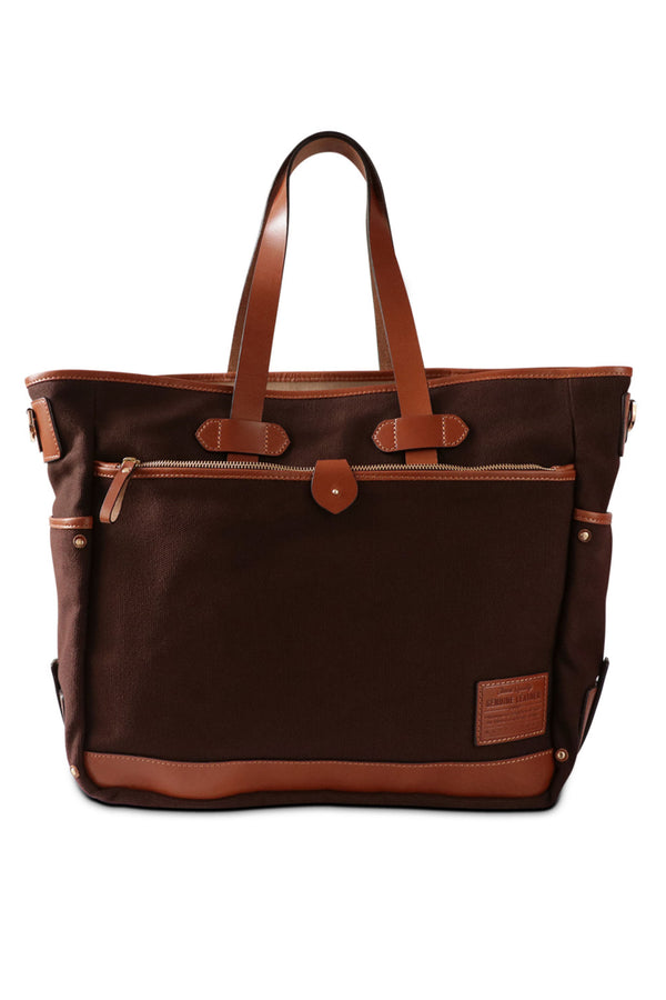 Nappa Dori - Dark Brown Reed Tote Bag - Elahe