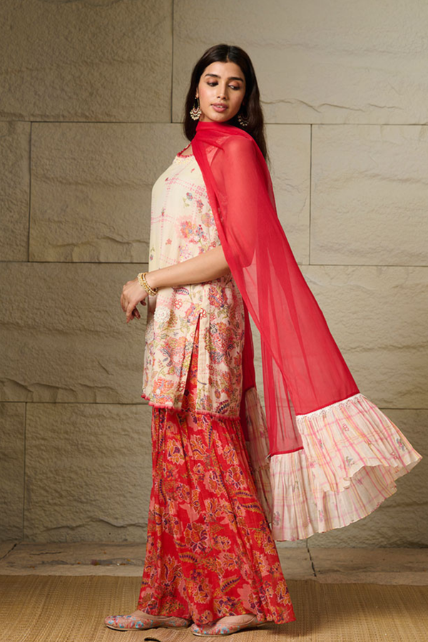 Saundh - Prema Red Kurta Set - Elahe