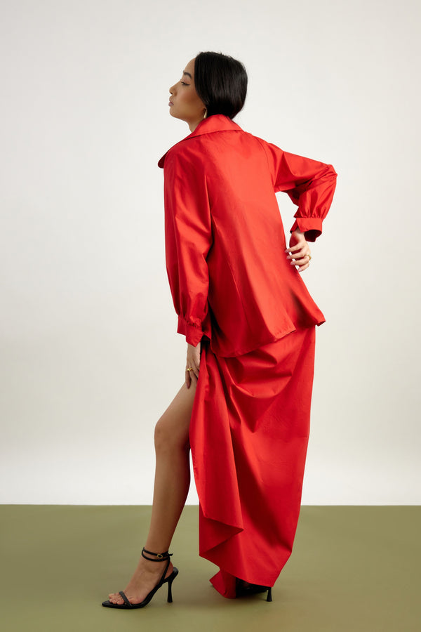 Echo Studio - Echo Knotted Jacket and layered Skirt Set - Elahe