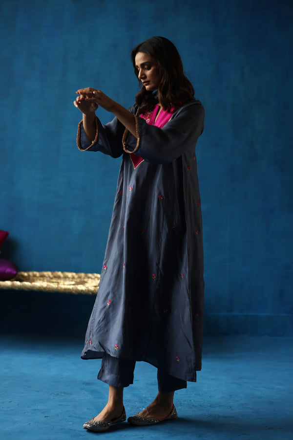 Begum Pret - Grey Imly Phiran Set - Elahe