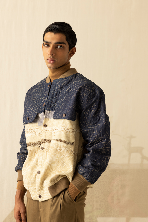 Cord Menswear - Denim Quilting Bert Jacket - Elahe