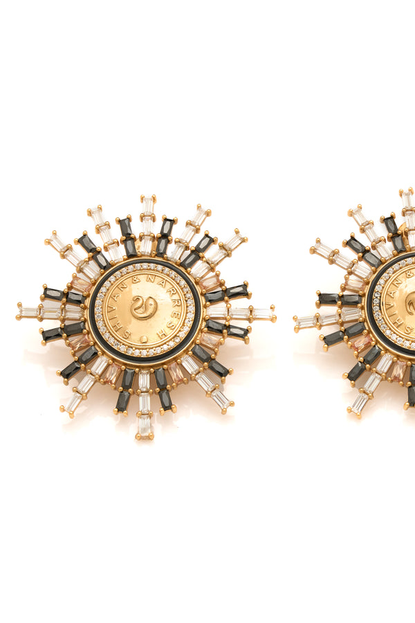 Aulerth X Shivan & Narresh - Numisma Star Burst Earrings - Elahe