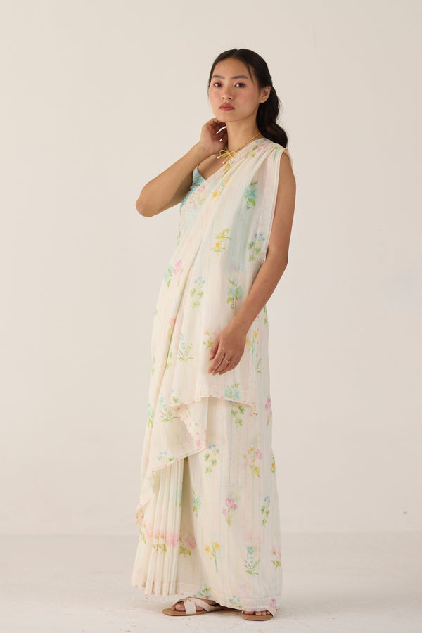 Nadiya Paar - Sun Kissed Valley Chanderi Sari - Elahe