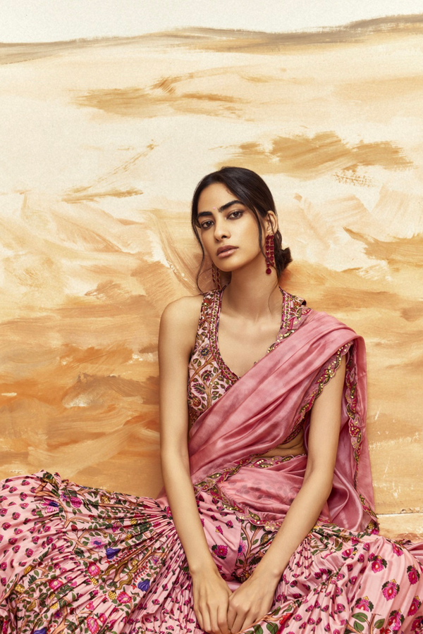 Punit Balana - Dusky Pink Sharara Set - Elahe