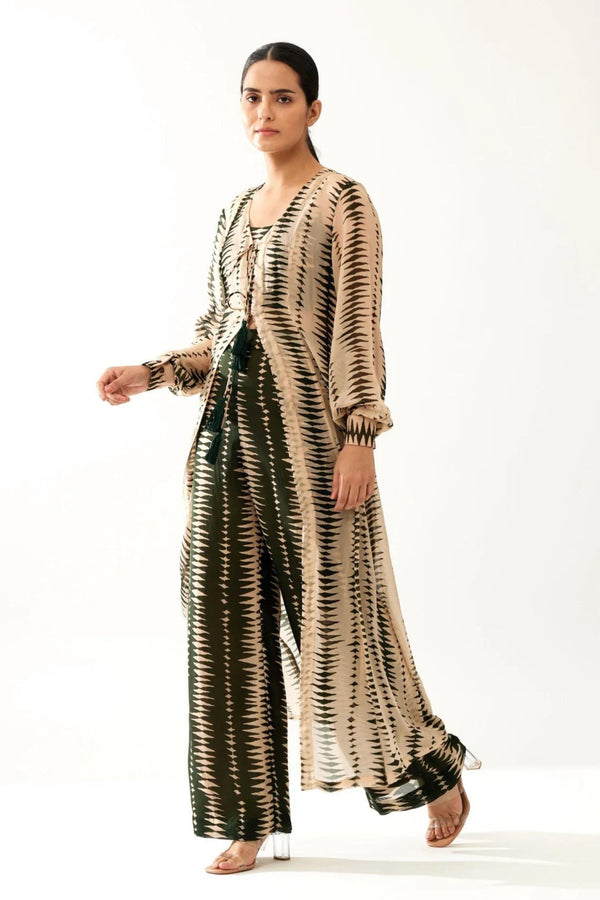 Koai - Cream And Green Cape - Elahe