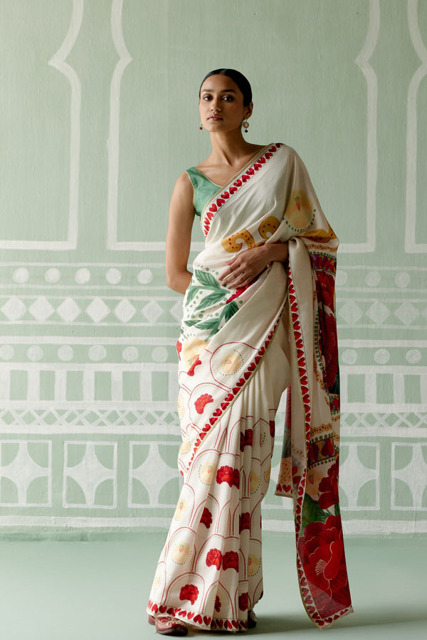 Ivory Saree Collection - Elahe