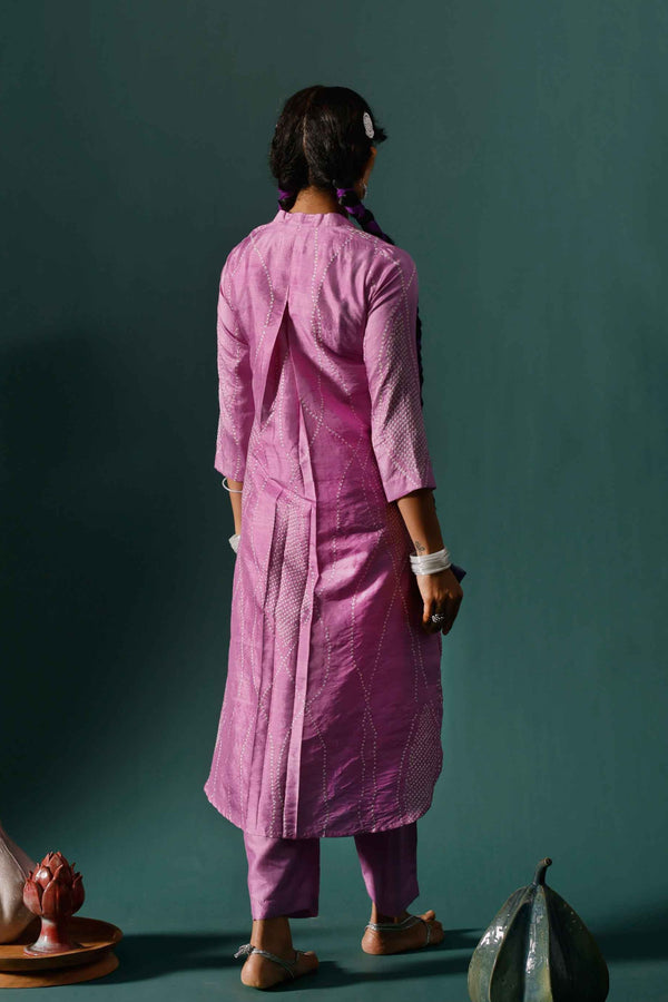 Naina Jain - Lavender Maze Tunic Set - Elahe