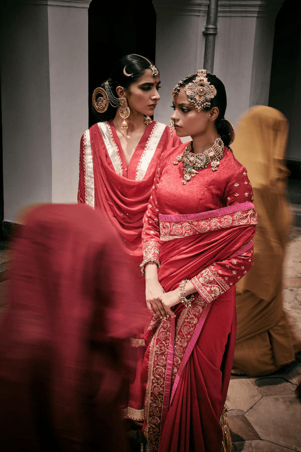 Saahiil Kapoor - Seher Saree Set Sindoori - Elahe