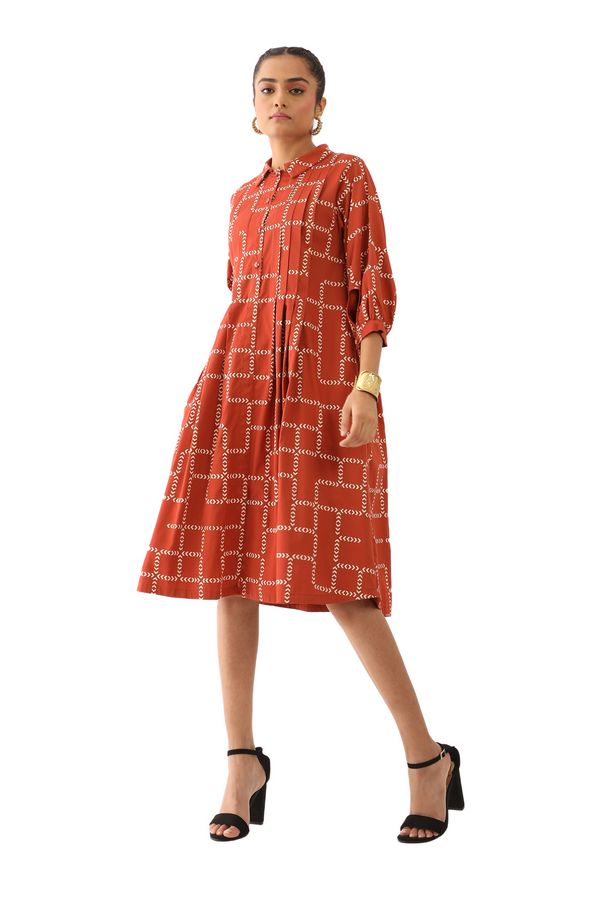 SNOB - Emma - Rust Dress - Elahe