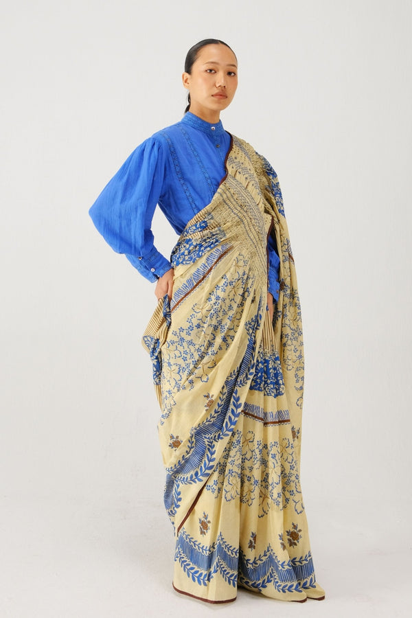 Cord - Bluebell Smocked Saree Set - Elahe