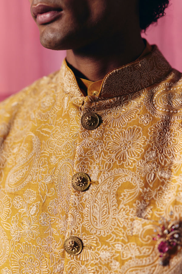 Mrunalini Rao Menswear - Adhyan Sherwani Set - Elahe