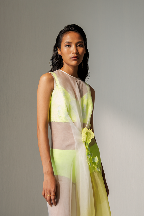 Richa Khemka - Neon bustier set - Elahe