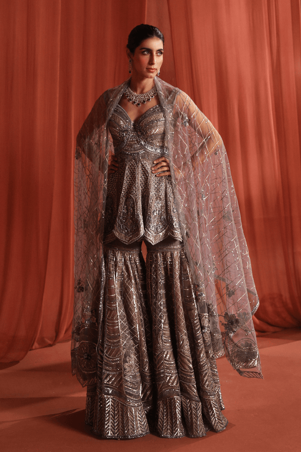 Adaara Couture - Blooming Geometry Sharara - Elahe