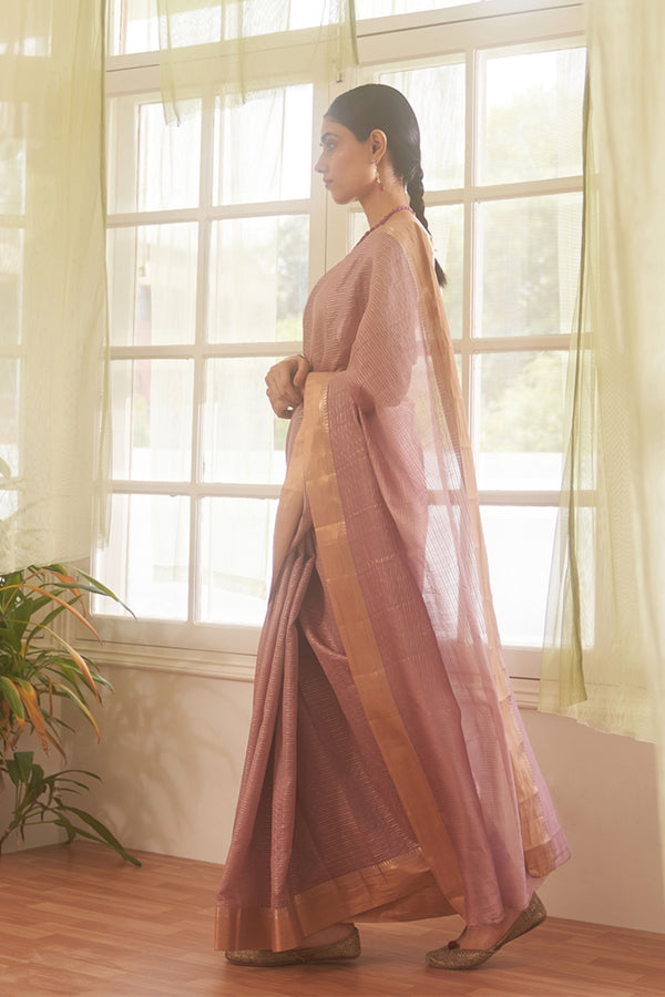 Five Point Five - Lekha Rose Saree Set - Elahe