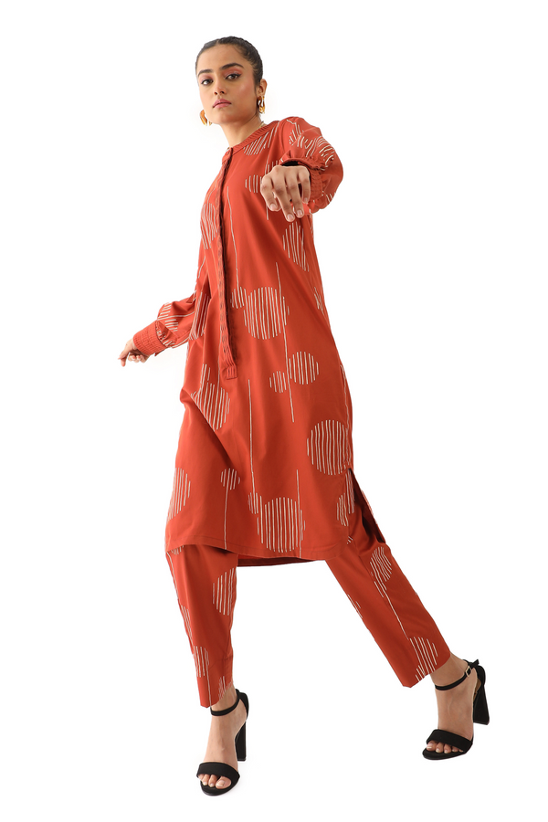 SNOB - Kaylee Co-ord Set - Rust - Elahe