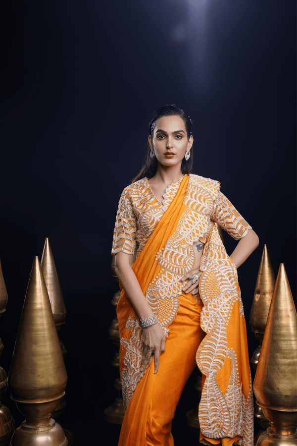 Ashutosh Joshi - Pushti Saree Set - Elahe