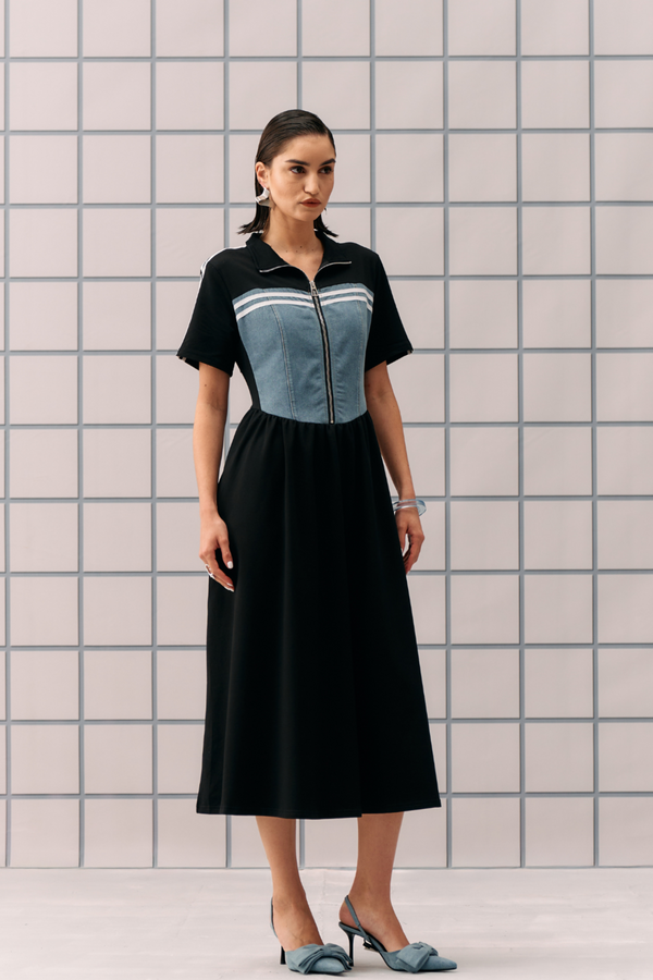 Aruni Designs - Black Hibo Dress - Elahe