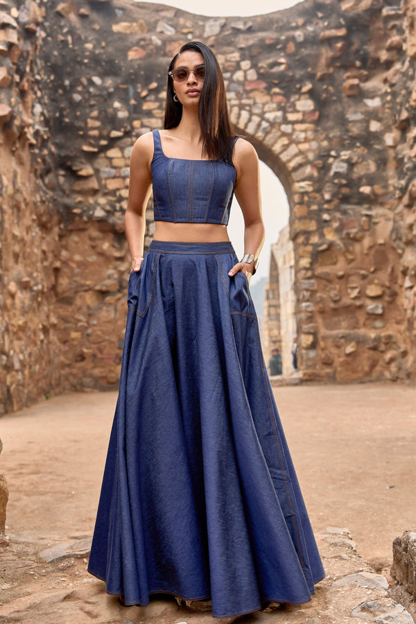 Dash & Dot - Indigo Maxi Skirt - Elahe