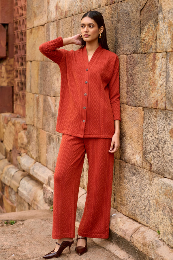 Dash & Dot - Rust Knit Pant - Elahe