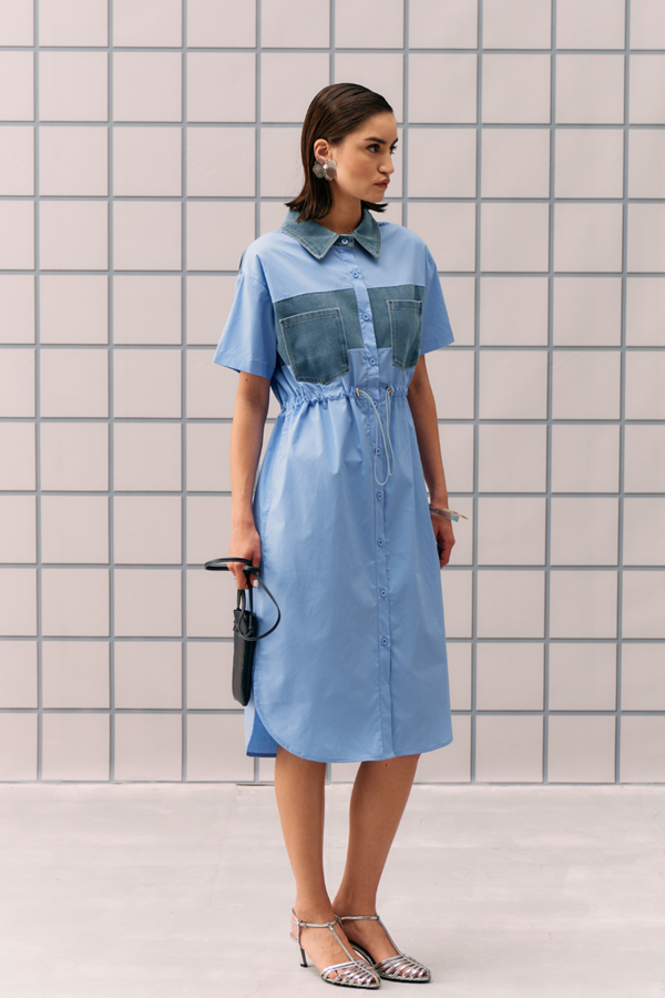 Aruni Designs - Powder Blue Alles Dress - Elahe