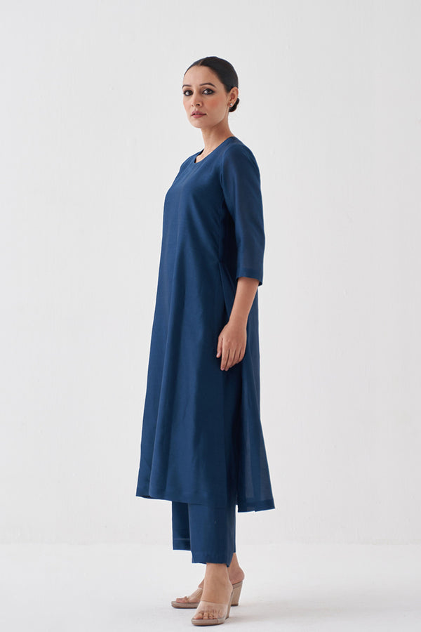 Vaaya - Midnight Blue Kurta - Elahe