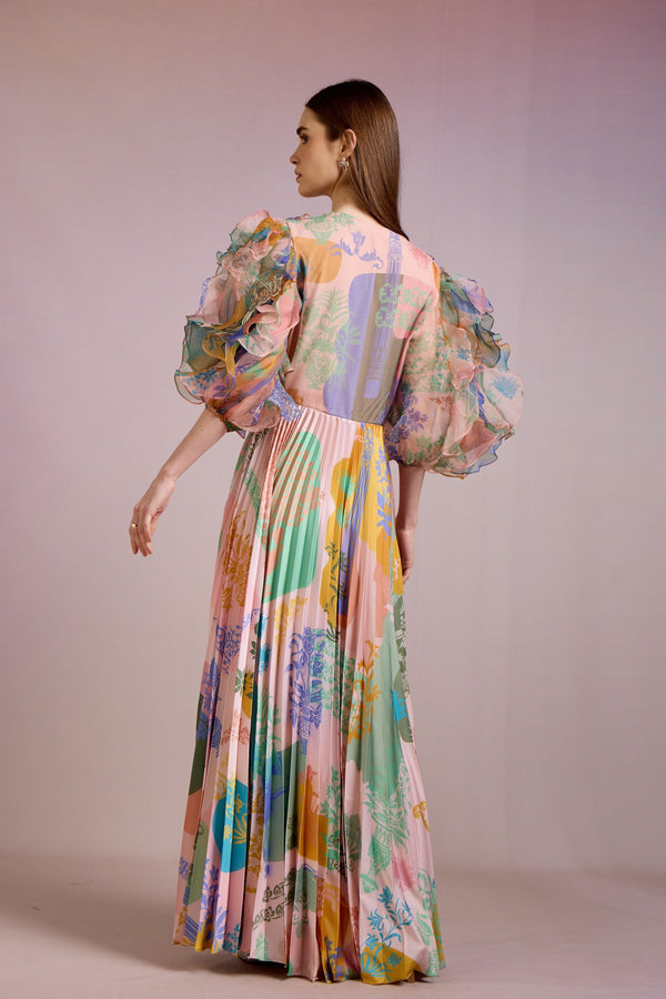 Pankaj & Nidhi - Arch Ruffle Maxi Dress - Elahe