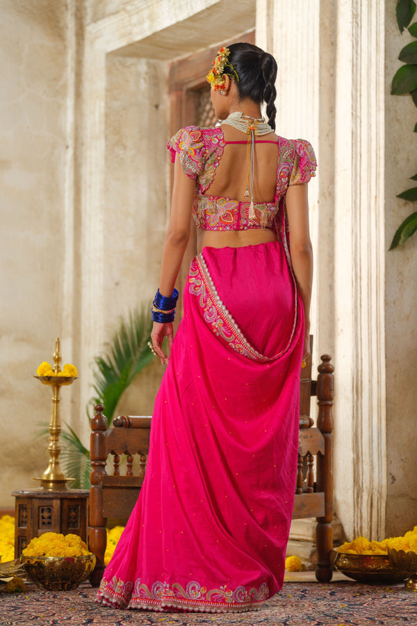 Anu Pellakuru - Tarali Saree Set - Elahe