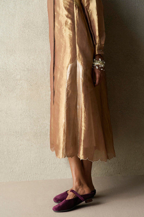 Ohfab - Karam Gold Dress - Elahe