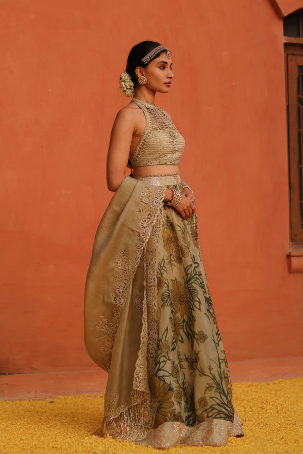 Archana Jaju - Aj Floral Lehanga Set - Elahe