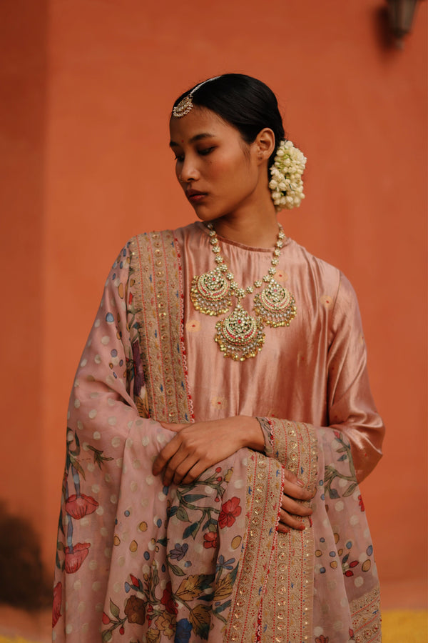 Archana Jaju - Rose A-line Kalam Set - Elahe