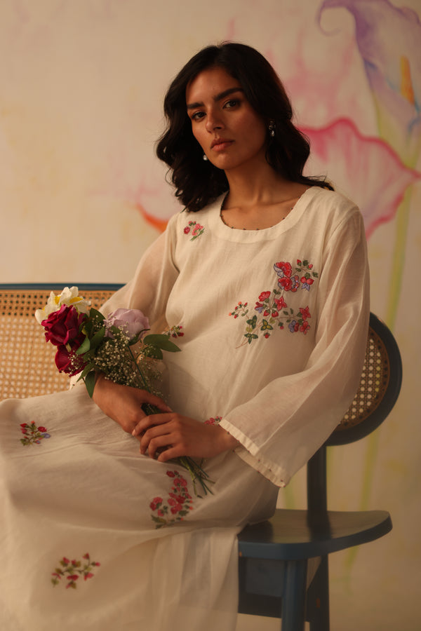 Begum Pret - Fariha Ivory Dress - Elahe