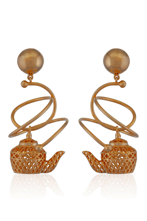 Ruhheite - Tiny Teapot Earrings - Elahe