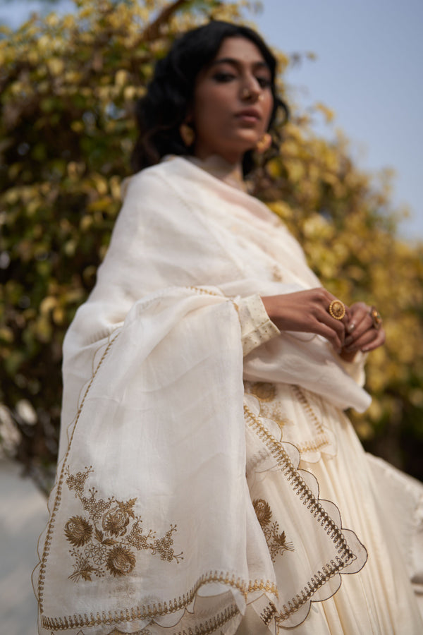 Label Earthen - Salma Sitara Rani Kurta Set - Elahe