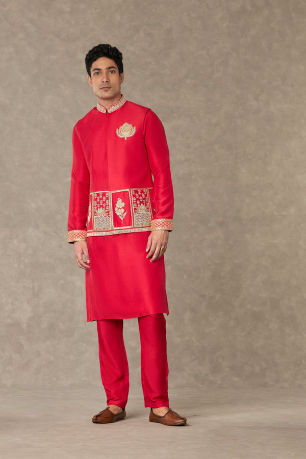 Masaba Menswear - Red Anar Bandi - Elahe