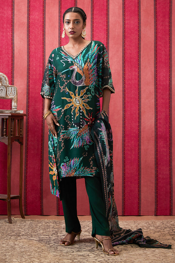 Sougat Paul - Aisha Embroidered Kurta Set - Elahe